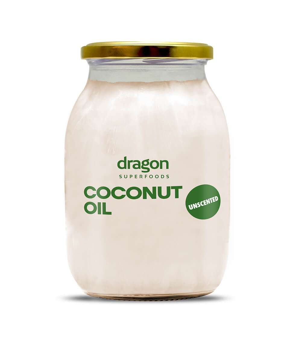 Coconut Oil (unscented), Bio, Dragon Superfoods, 1000ml – YARBA
